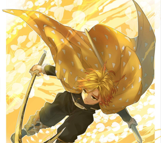 Zenitsu Pfp Floating | Wallpapers