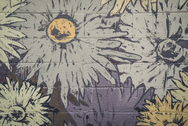 Blooming Sunflowers Graffiti | Wallpapers