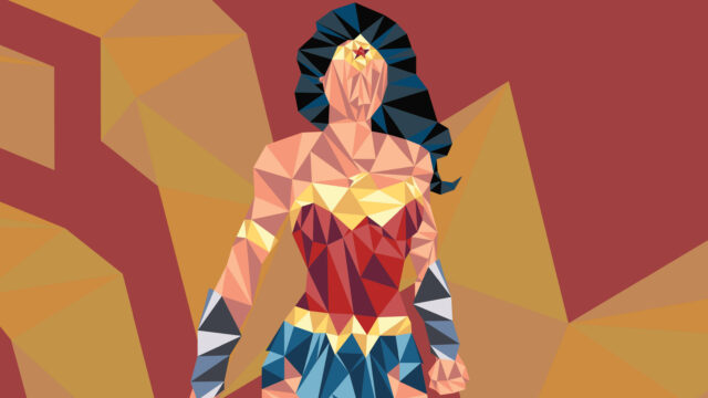 Polygon Art Wonder Woman | Wallpapers